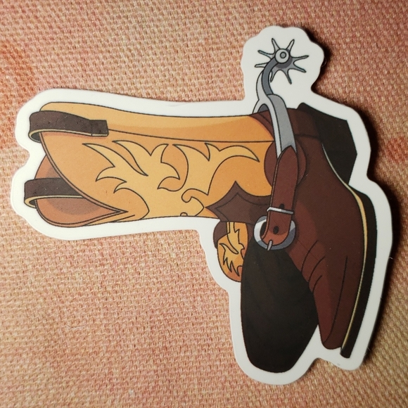 Office | J Cowboy Boots Sticker Pegantinas Vaqueras Rodeo Sticker Horse ...